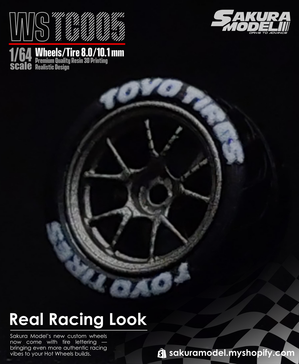 Custom wheel 64 scale model FR WS TC005 – Sakuramodel