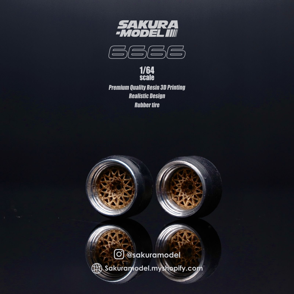 Custom wheel 64 scale model 666 – Sakuramodel