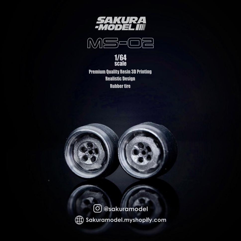 Custom wheel 64 scale model MS-02 – Sakuramodel