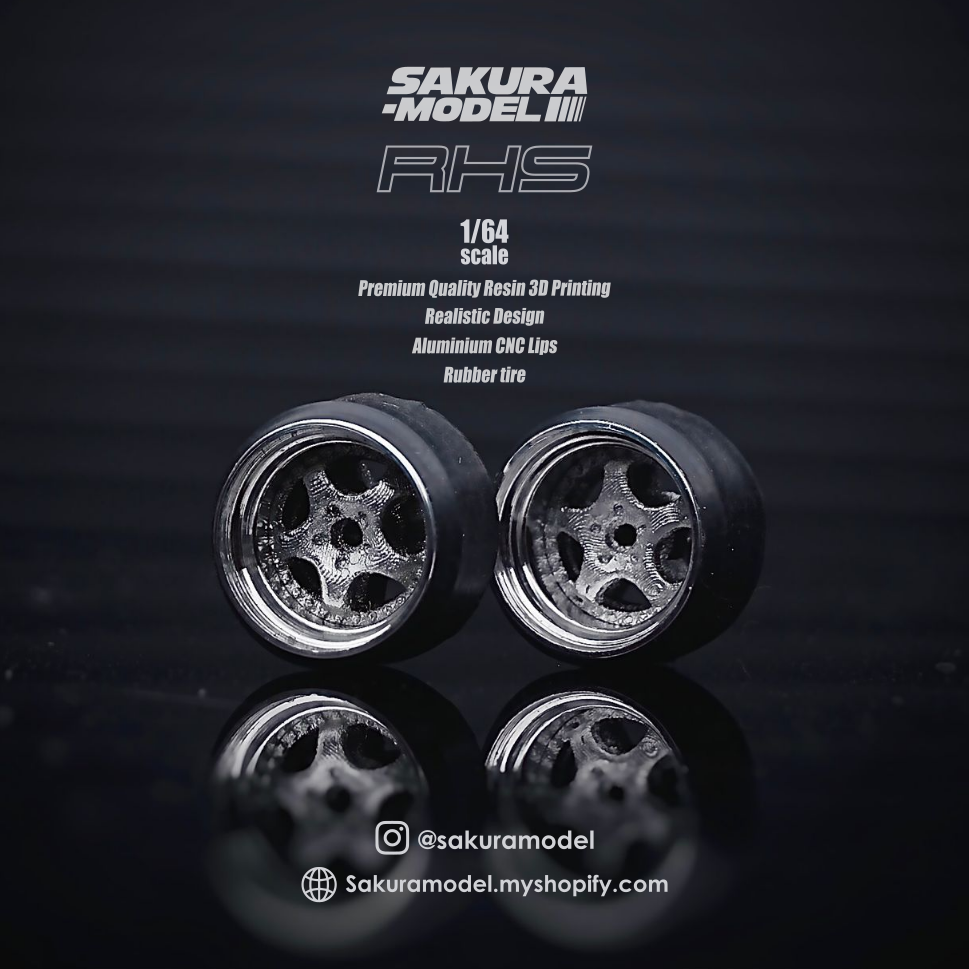 Custom wheels 64 scale model RH Speedline – Sakuramodel