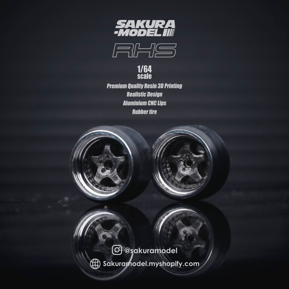 Custom wheels 64 scale model RH Speedline – Sakuramodel