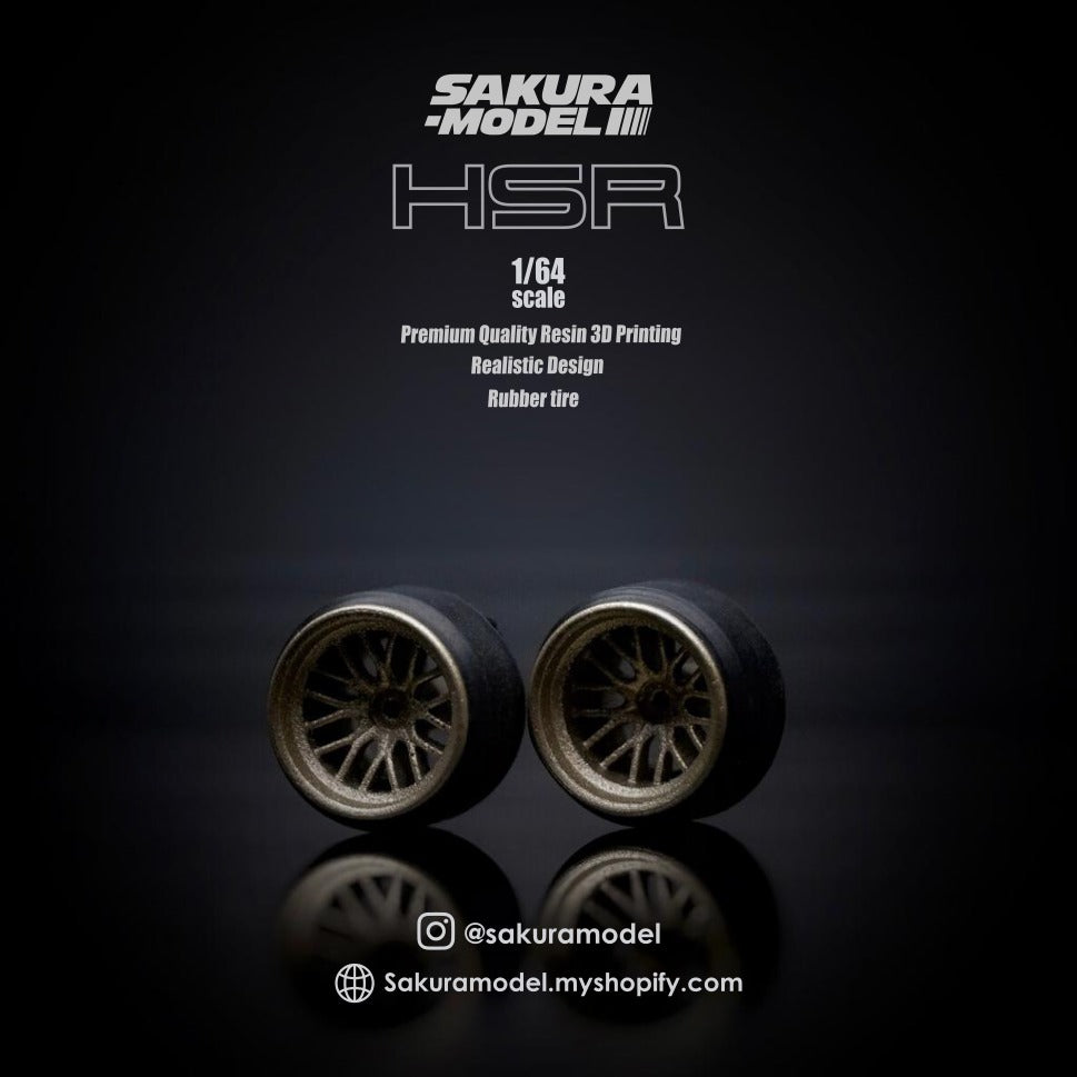 Custom wheels 64 scale model HSR – Sakuramodel
