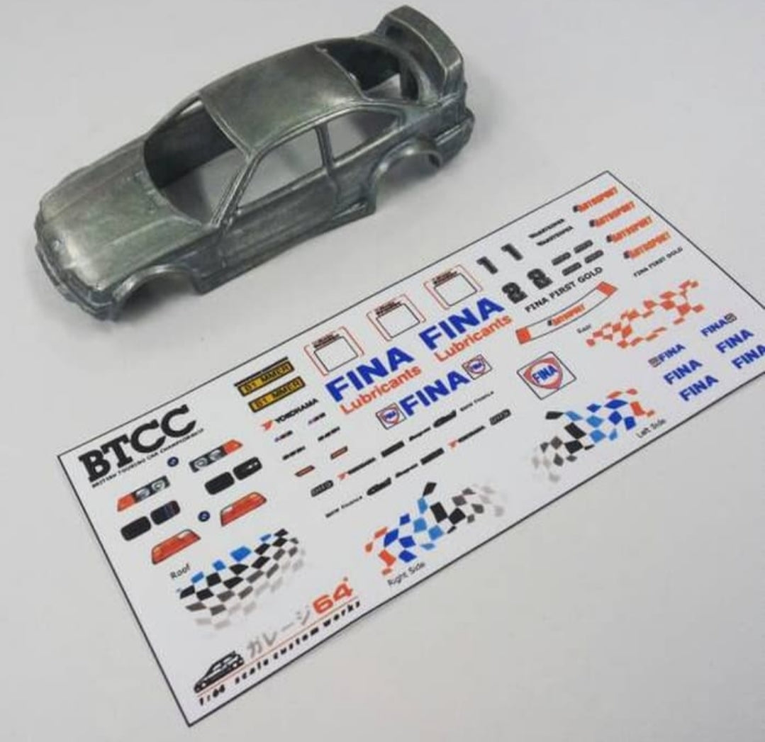Decal Set Hot wheels BMW M3 E36 FINA BTCC – Sakuramodel