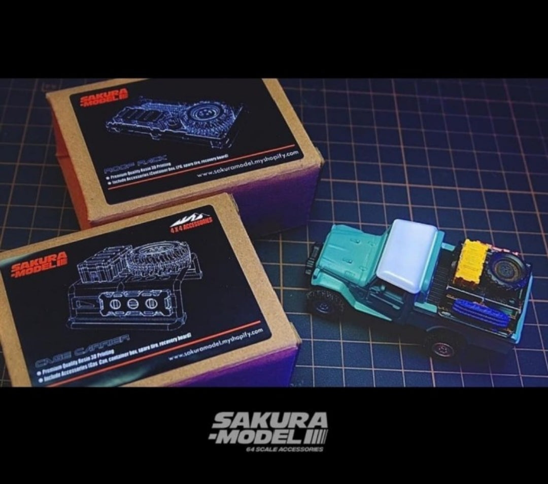 Roof Rack + Cage Carrier with Accessories - Accessories Sakura Model ...