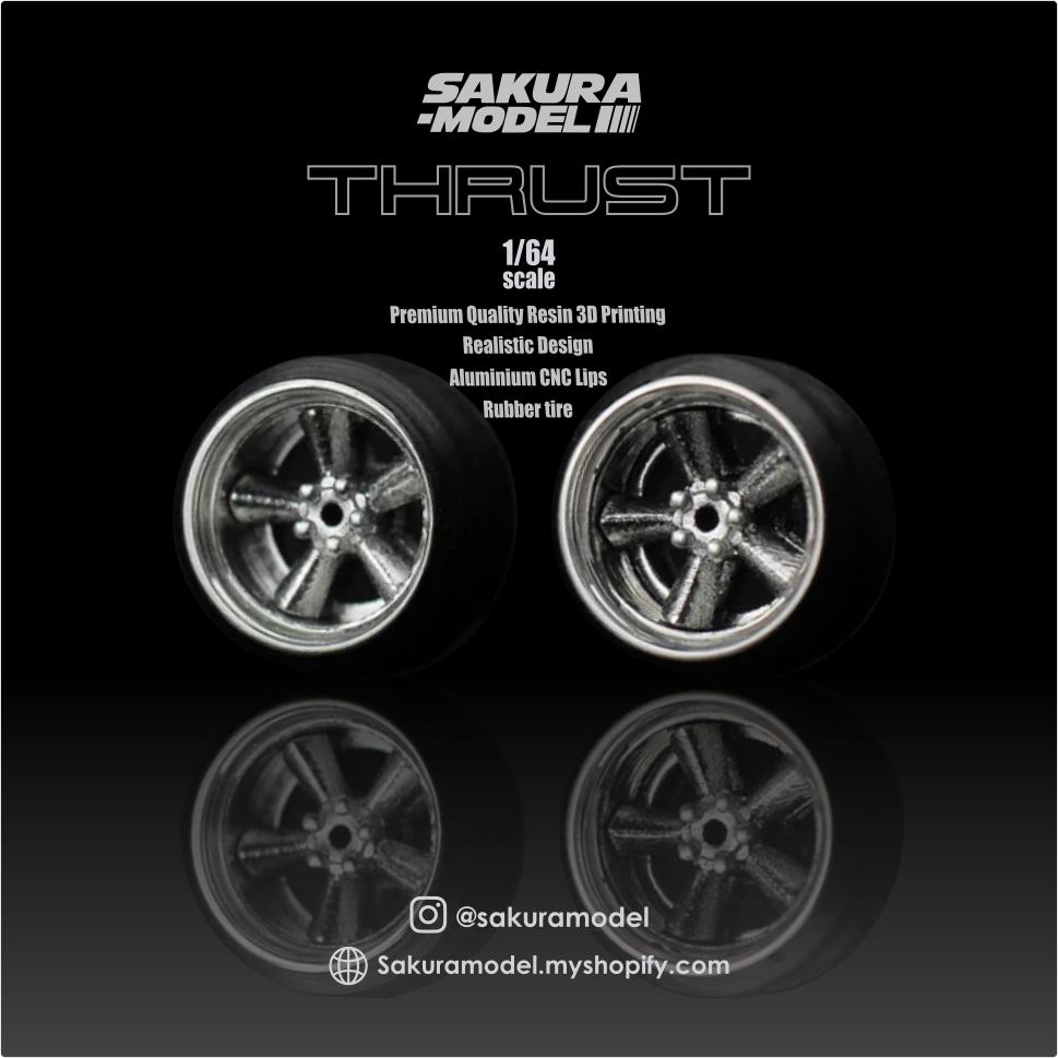 Custom wheel 64 scale model Thrust – Sakuramodel